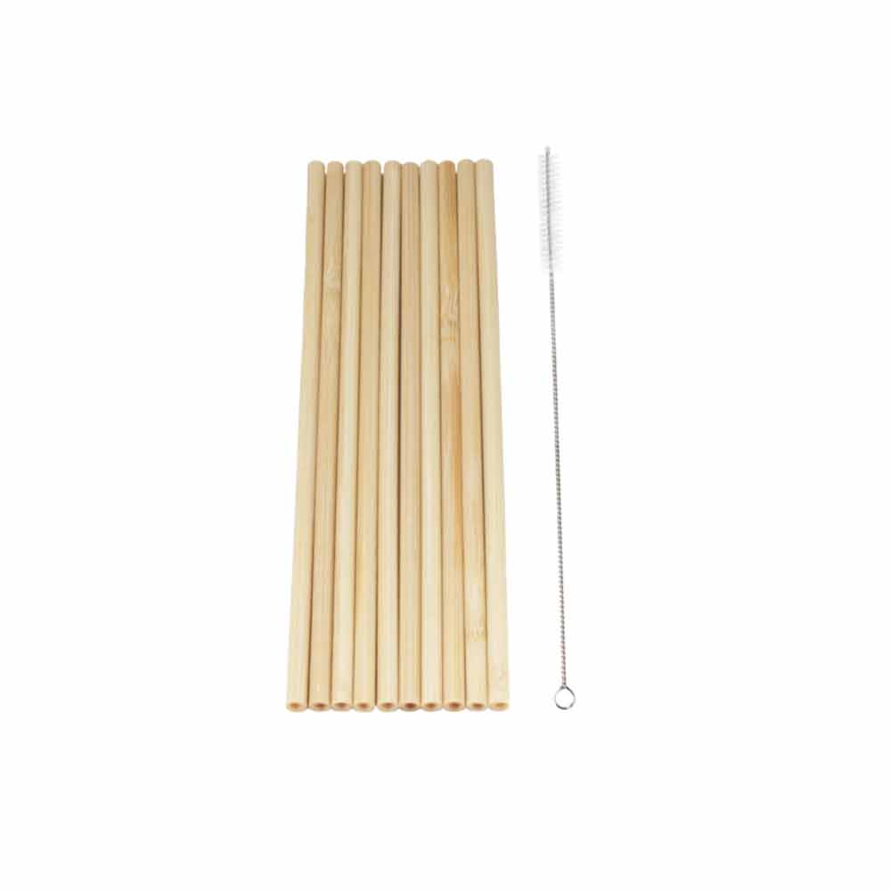 Reusable Bamboo Drinking Straws - 2 Sizes