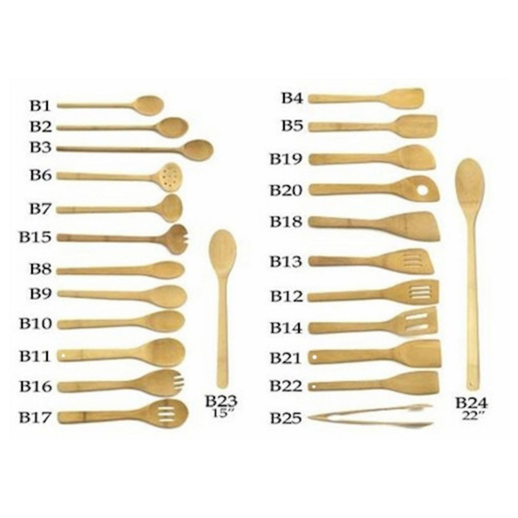 Premium Quality Bamboo Cooking Utensils