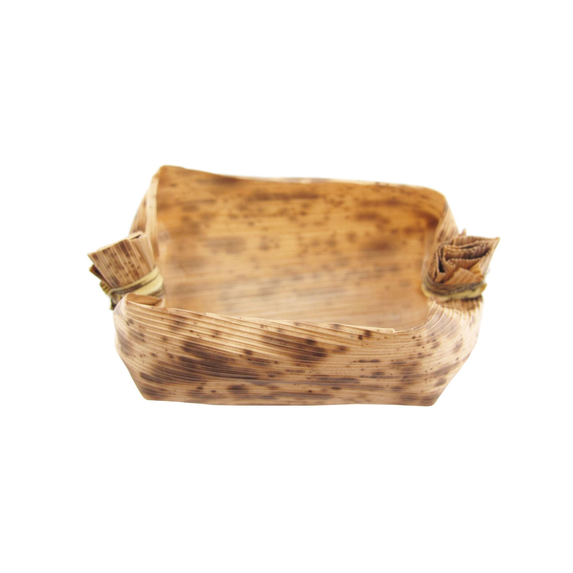 Bamboo Leaf Boat Capsule - 2.6" x 1.8" - Disposable Dinnerware