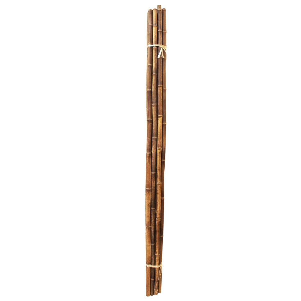 6.5 Feet Long Bamboo Black Poles