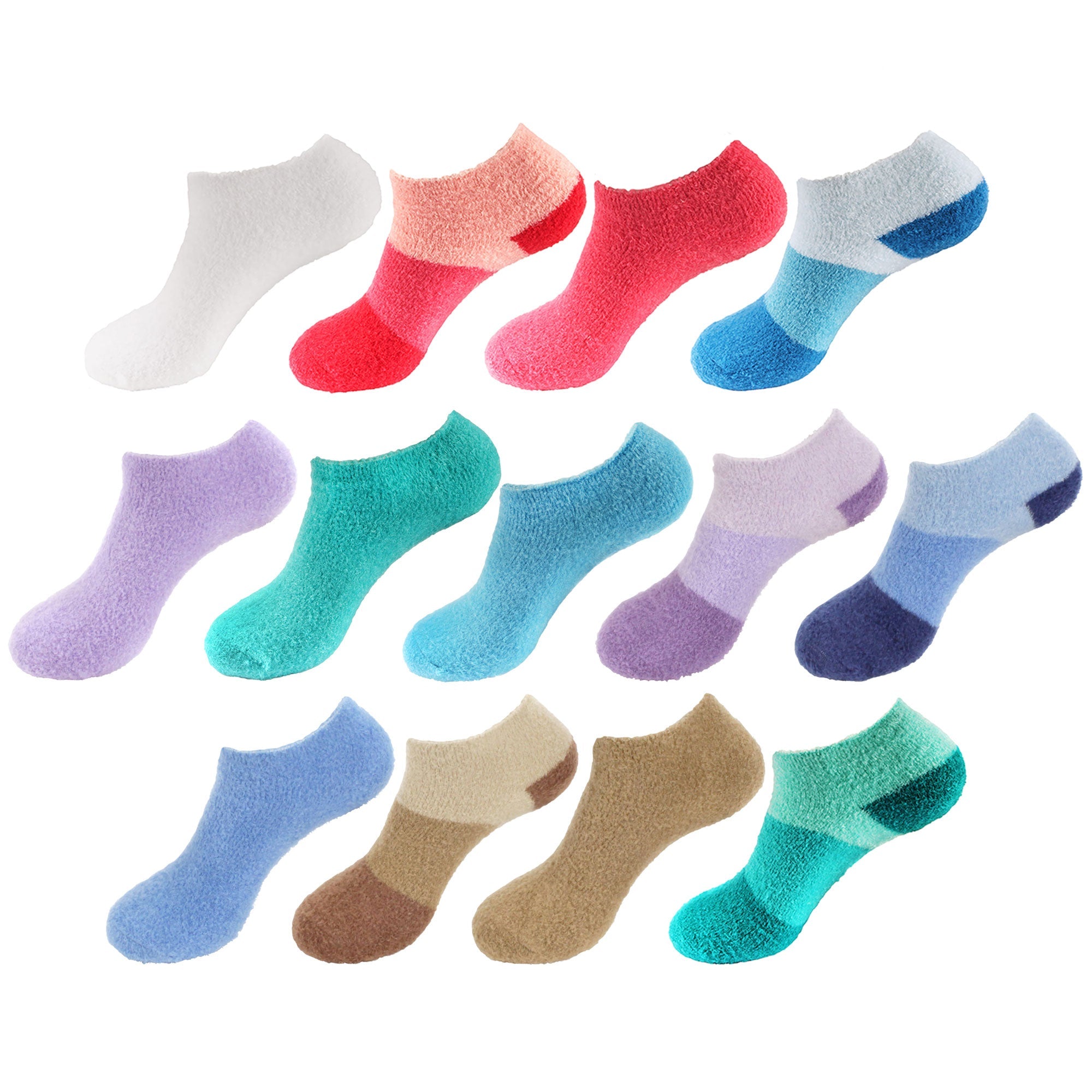 Women's Super Aloe Infused Fuzzy Nylon Socks